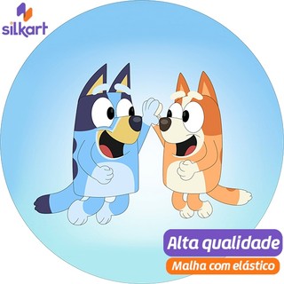 Painel Redondo Tecido Sublimado Bluey | Shopee Brasil