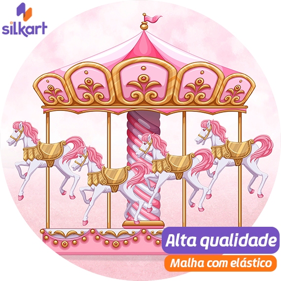 Painel Redondo Tecido Sublimado Carrossel | Shopee Brasil Painel Redondo Tecido Sublimado Carrossel | Shopee Brasil