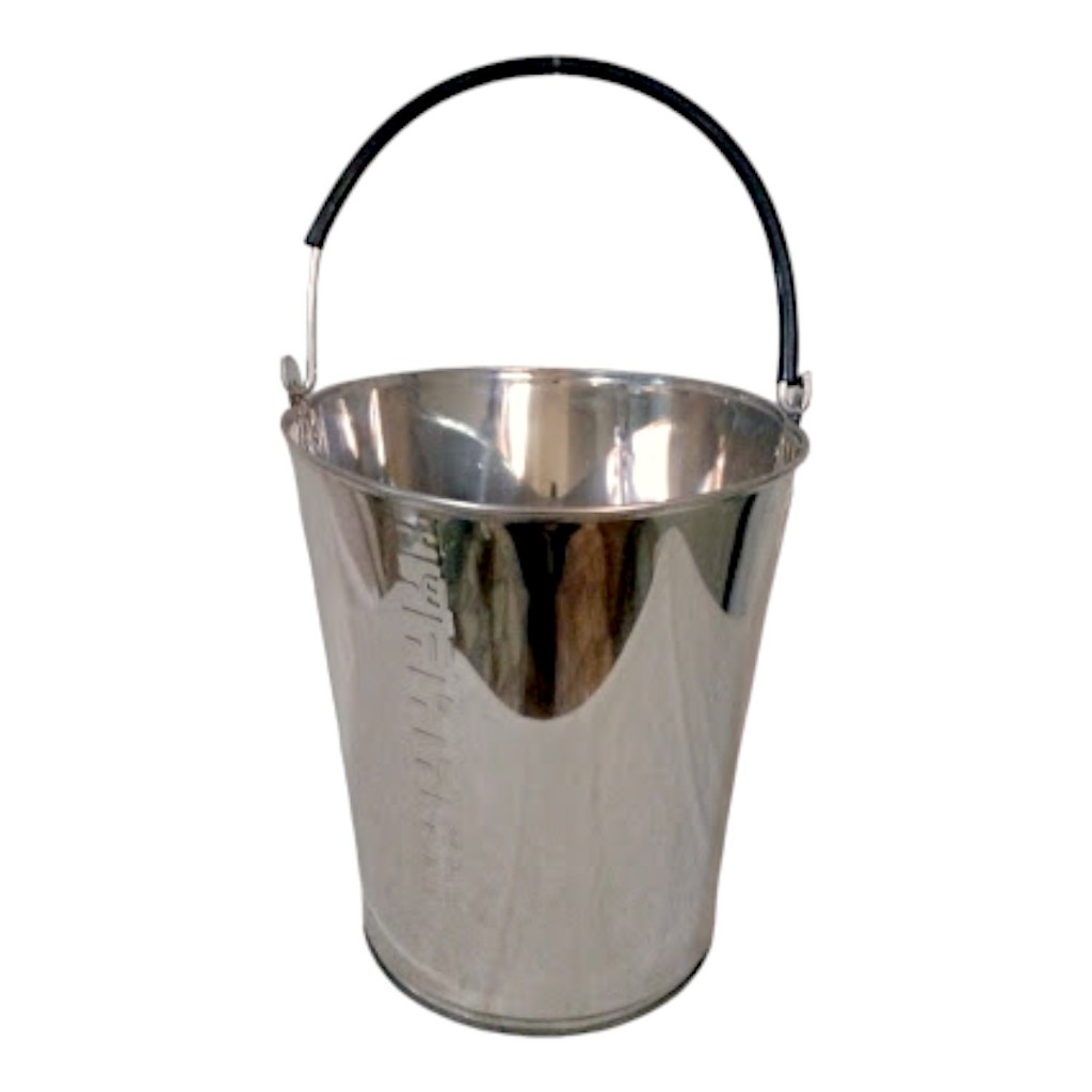 Balde Aço Inox Oval com Alça 8 Litros Multiuso SF27 | Shopee Brasil