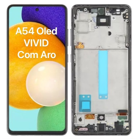 Frontal Touch Lcd Display Tela Compatível Galaxy A54 5G A546 Oled Vivid Com aro | Shopee Brasil