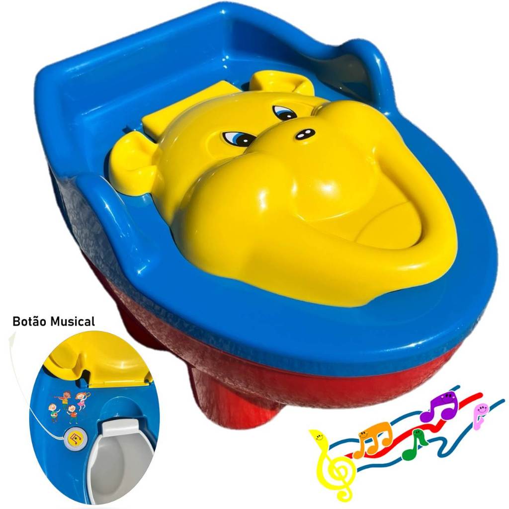 Peniquinho Troninho Musical Pinico Penico Infantil - Vira Assento ...