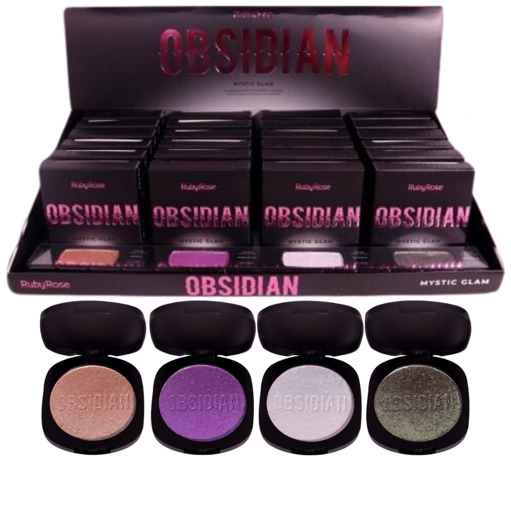 Box Iluminador Obsidian C/24 Unidades Ruby Rose - HB2600 | Shopee Brasil