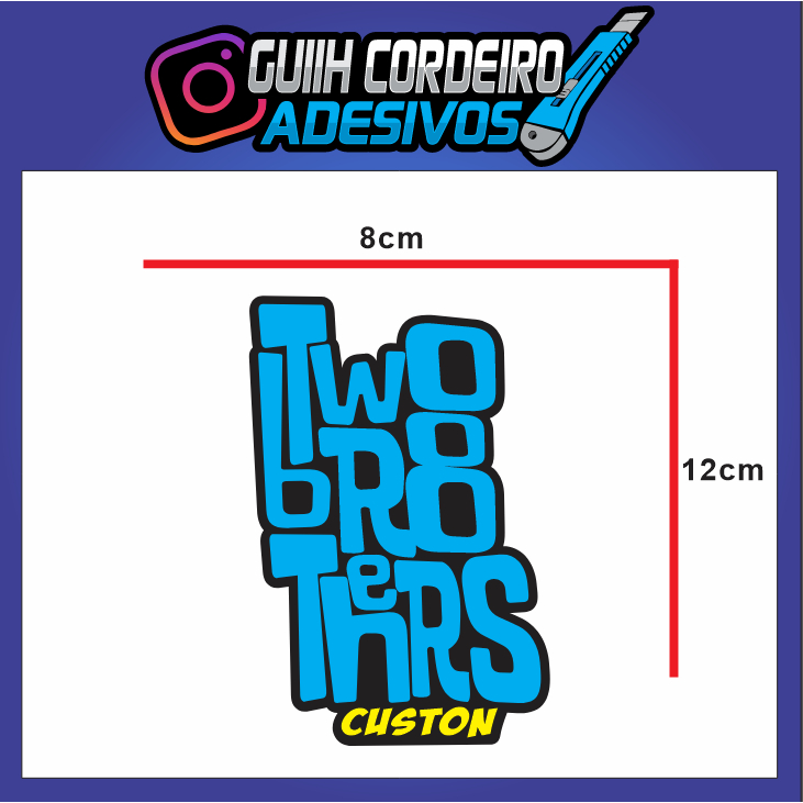 Adesivo Two Brothers Suspensões | Shopee Brasil