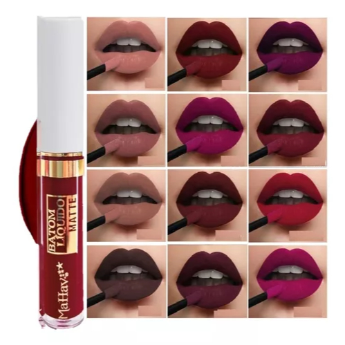 Batom Liquido Mahav Super Matte | Shopee Brasil