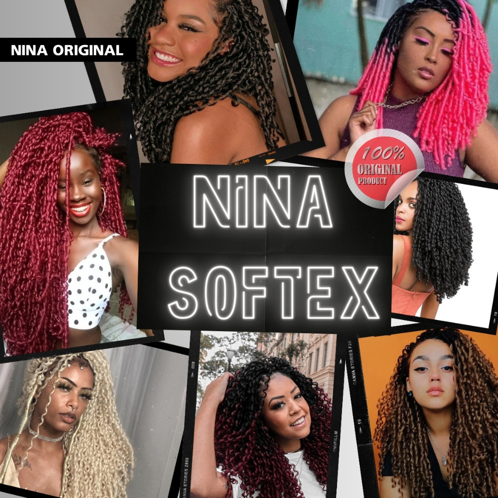 Cabelo Nina Softex Cacheado Cochet Braid Original | Shopee Brasil