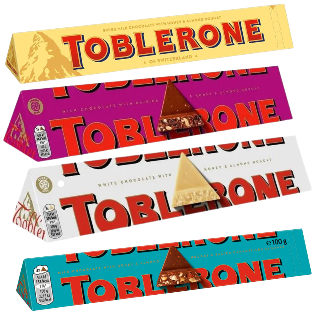 Kit 4 Chocolate Suíço Toblerone Suiço Varios Sabores 100g | Shopee Brasil