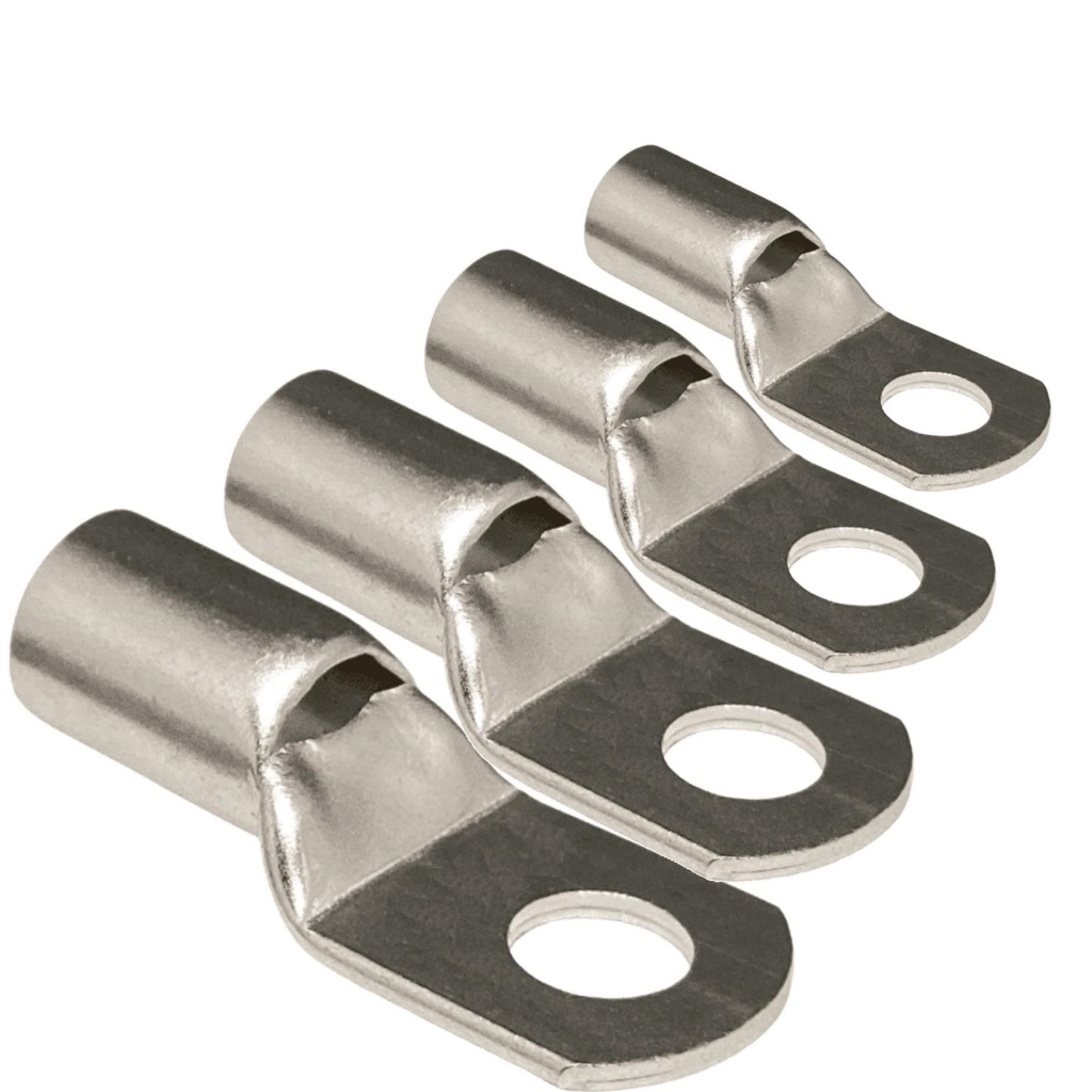 Kit Terminal Olhal Compressão 35mm Furo 8mm M8 SC35-8 Cobre Estanhado ...