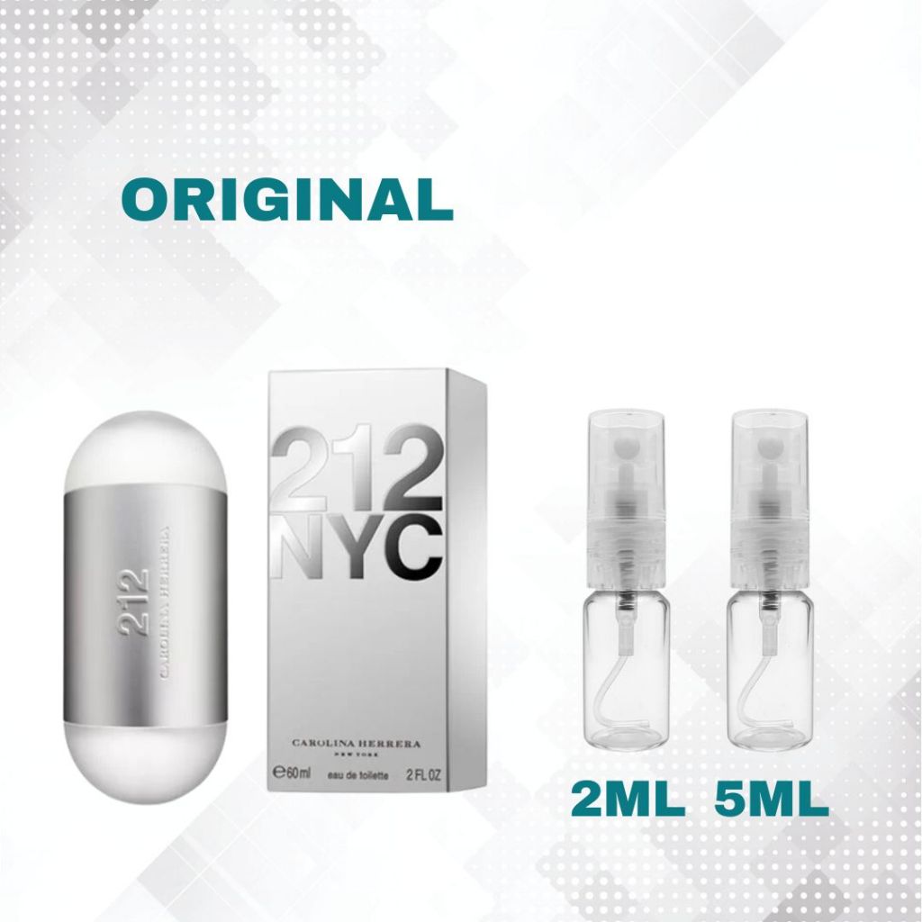212 Nyc - Decant's de 2ml e 5ml | Shopee Brasil