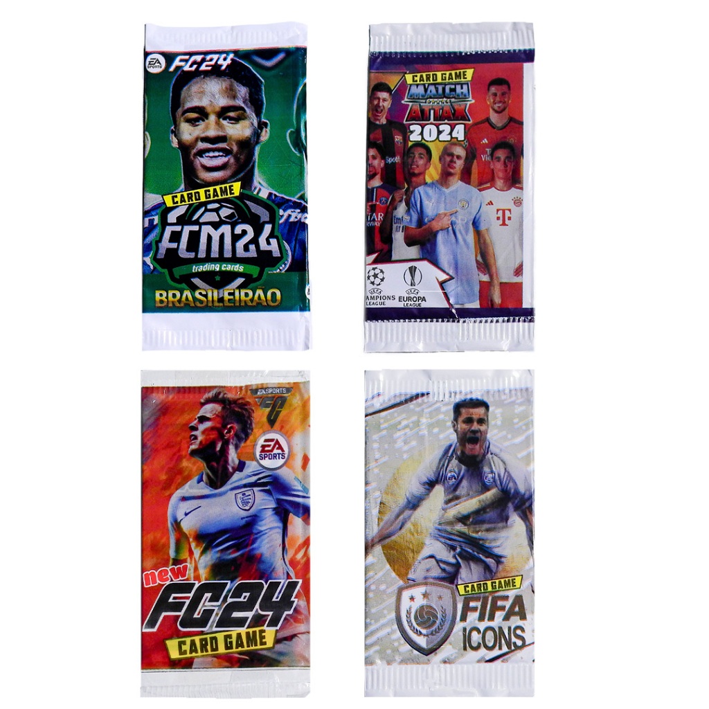 300 Pacotinhos "FUTEBOL" = 1.200 Cards. Futebol/Revenda/FIFA/Icons ...