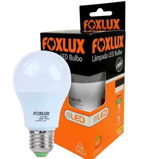 LAMPADA LED FOXLUX BRANCA 15W 6500K | Shopee Brasil
