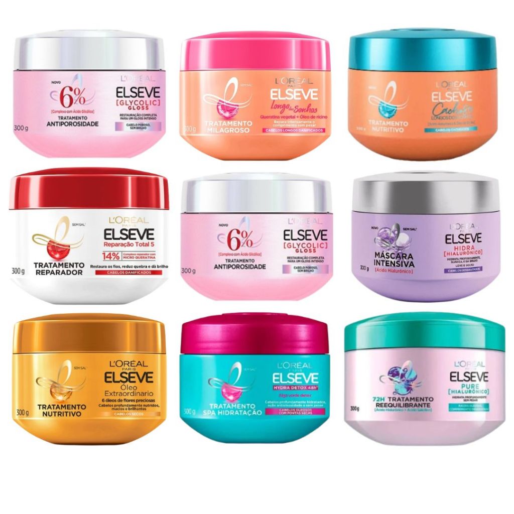 Máscara de Tratamento Elseve 300g | Shopee Brasil
