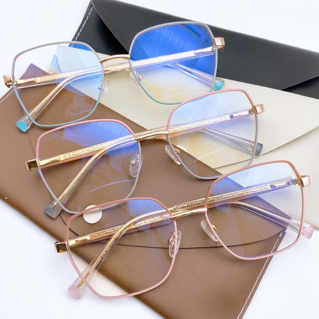 ÓCULOS ARMAÇAO FEMININA ARO COMPRETO DETALHADO NAS PERNAS METAL ...