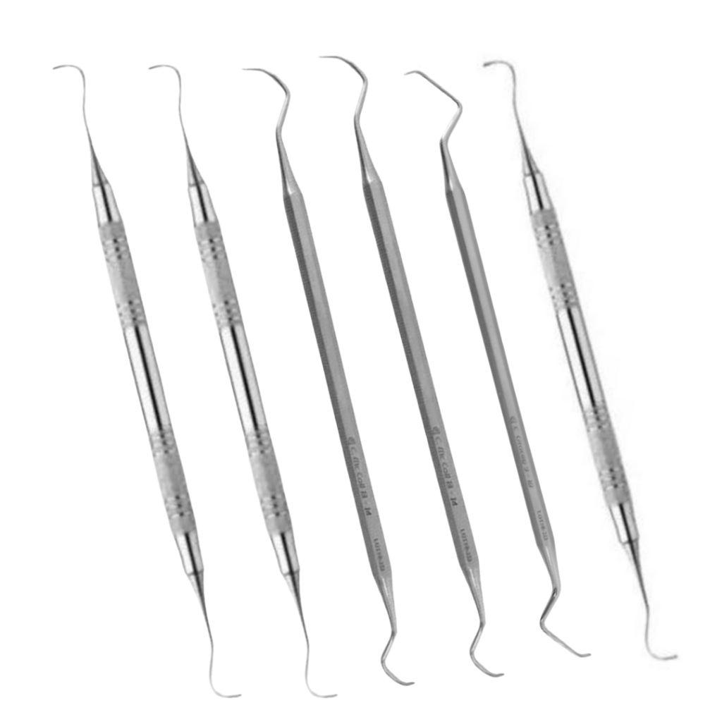 Kit 6 Curetas Para Periodontia Maccall E Gracey - Odontologia | Shopee ...