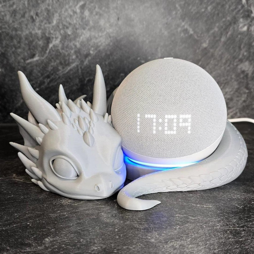 Suporte Dragão Alexa Amazon Echo Dot 4ª e 5ª geração | Shopee Brasil