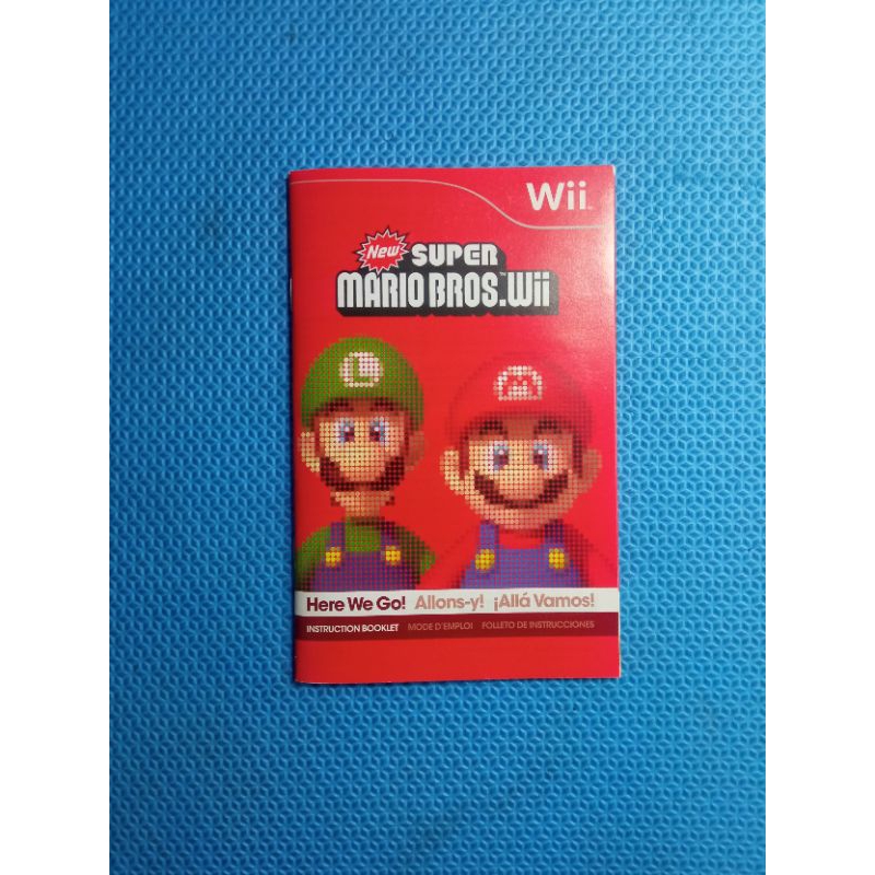 manual original do jogo New Super Mario Bros Wii Nintendo Wii | Shopee ...