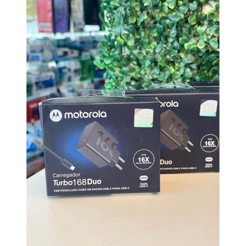 Carregador motorola turbo 168W ( original ) | Shopee Brasil