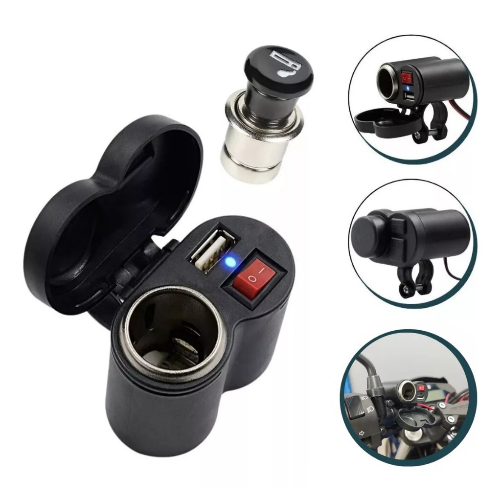 Tomada USB para Moto IT-BLUE LE-9019 | Carregue seus Dispositivos em ...