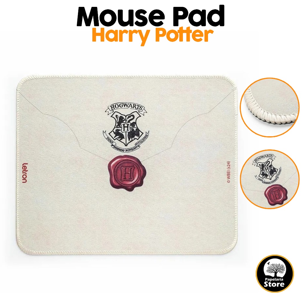 Mouse Pad Harry Potter Carta De Hogwarts Tapete Mousepad Edição ...