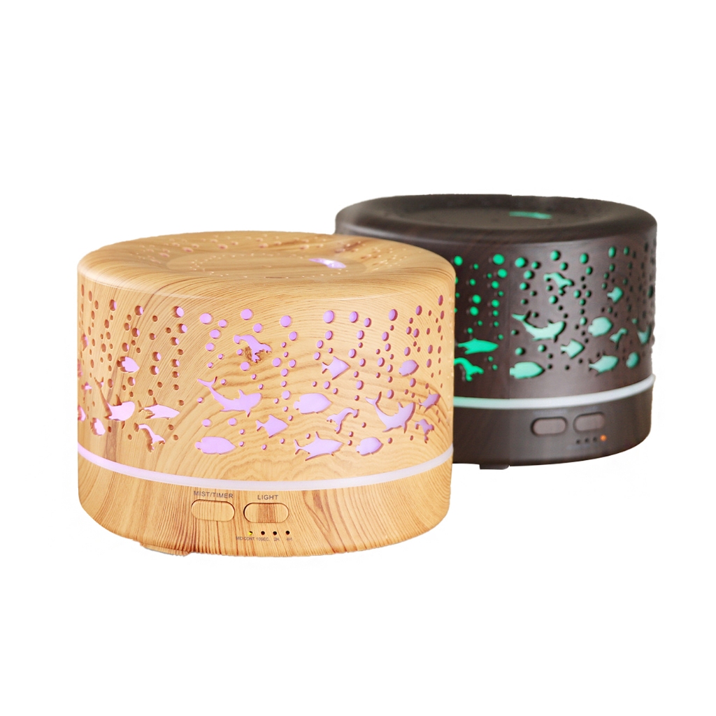 Difusor Aromático Umidificador De Ar Ultrassônico 700ml Led 7 Cores | Shopee Brasil