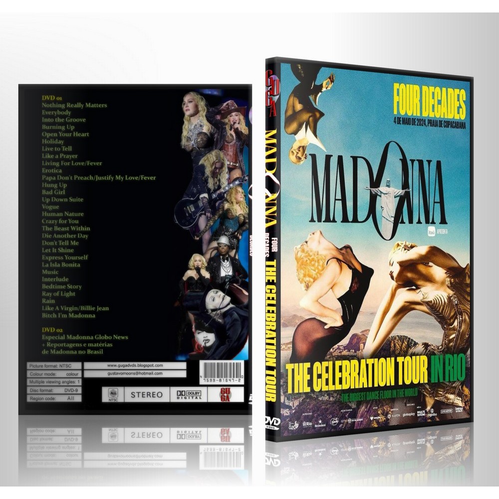 DVD Madonna Celebration Tour in Rio Reprise | Shopee Brasil