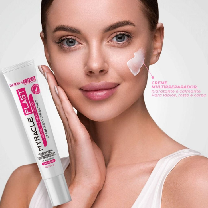 Creme Myracle Plast para Lábios, Rosto e Corpo