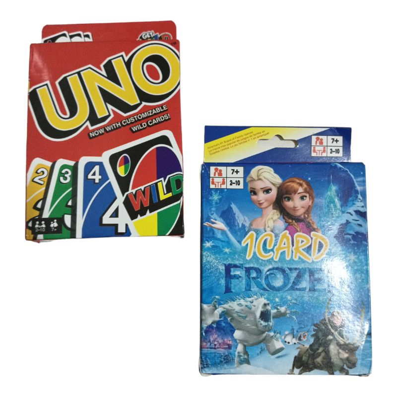 Jogo de cartas uno frozen + uno tradicional excelente qualidade ...