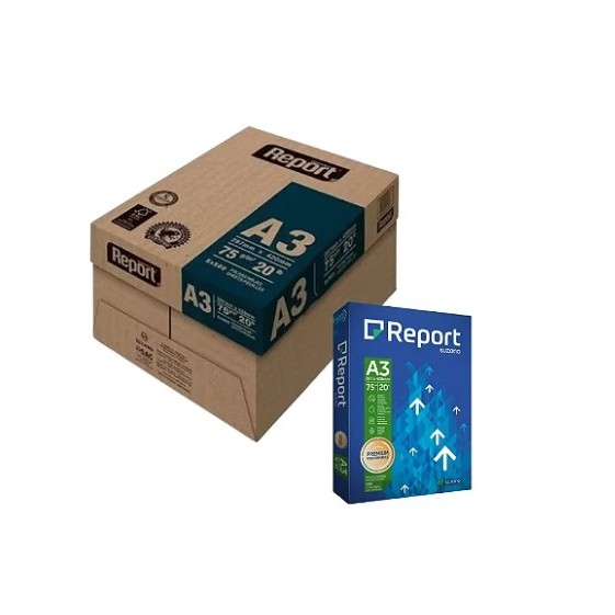 Papel Sulfite A3 Report Branco 75g 2500 Folhas | Shopee Brasil
