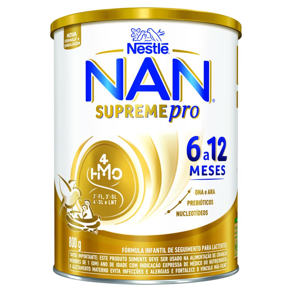 Leite Fórmula Infantil NAN Supreme 2 HMO Nestlé 6 a 12 meses 800g | Shopee Brasil