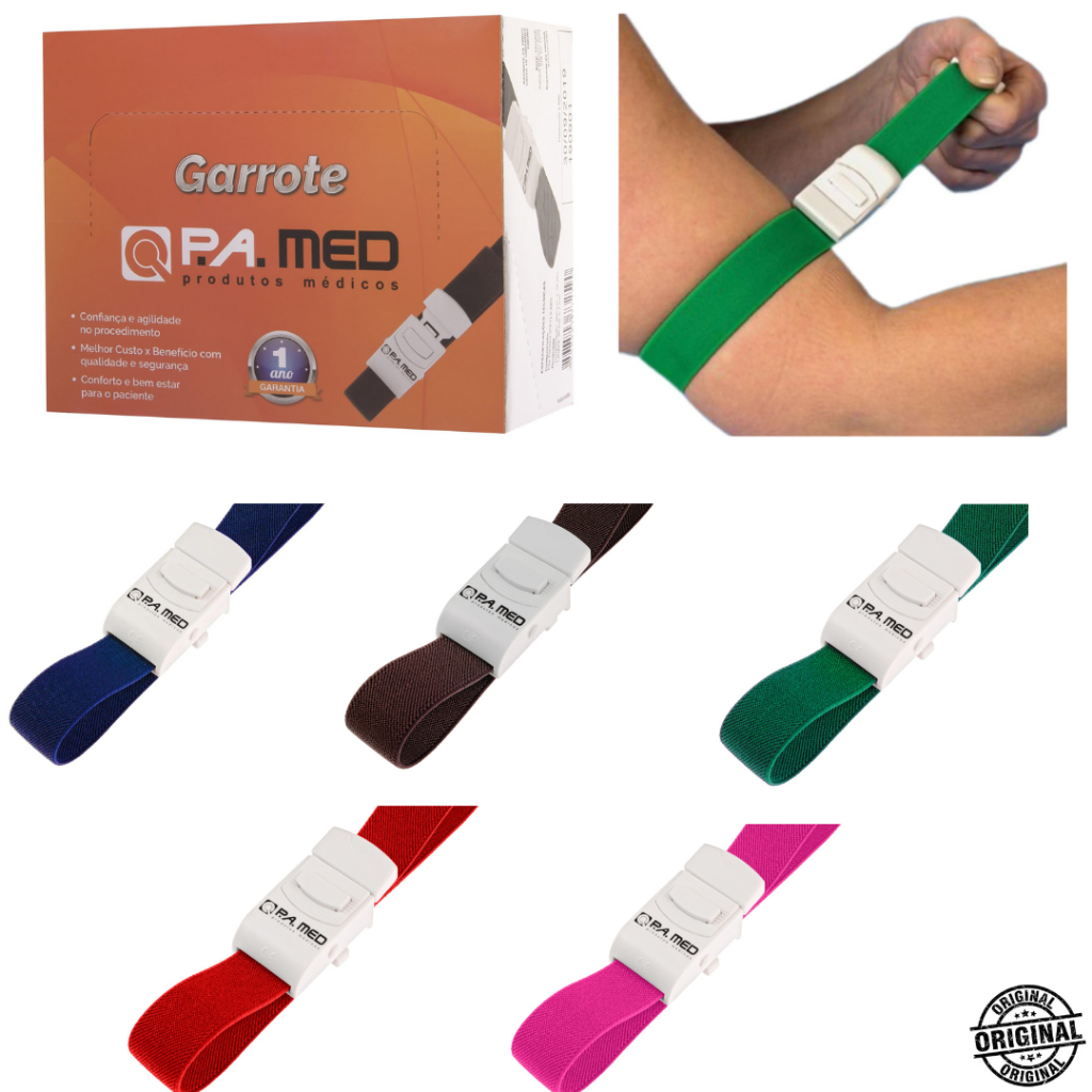 Garrote Médico com Fecho em Nylon P.A. Med - Prático, Resistente e em ...
