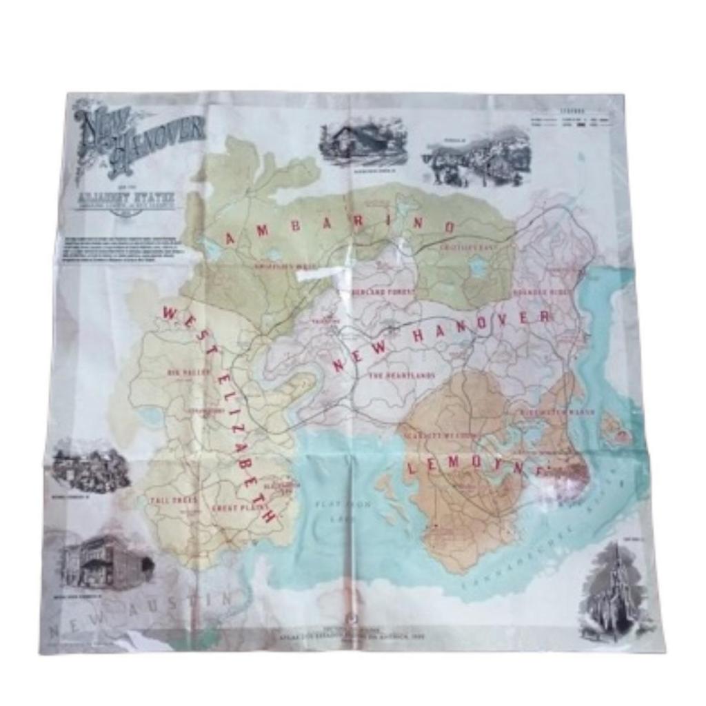 Mapa Físico Original Red Dead Redemption 2 | Shopee Brasil