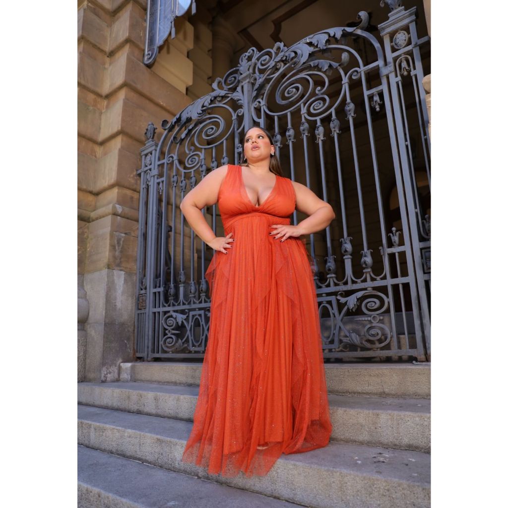 Vestido Festa Virginia Plus Size Madrinhas Noivas Formandas | Shopee Brasil