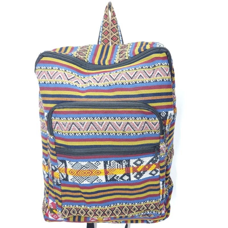 Mochila Artesanal Hippie Boho | Shopee Brasil