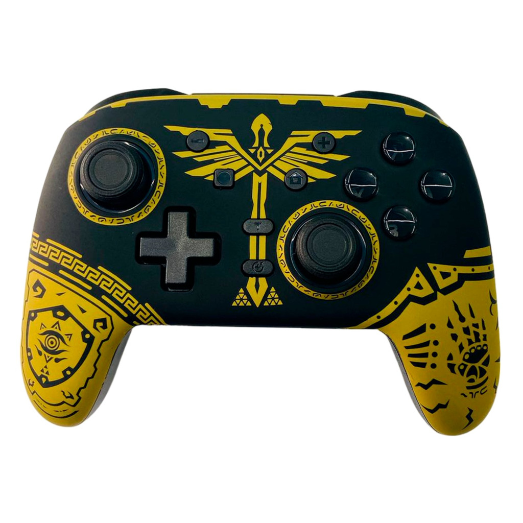 Wireless Gaming Controller Switch Preto Com Dourado S08 | Shopee Brasil