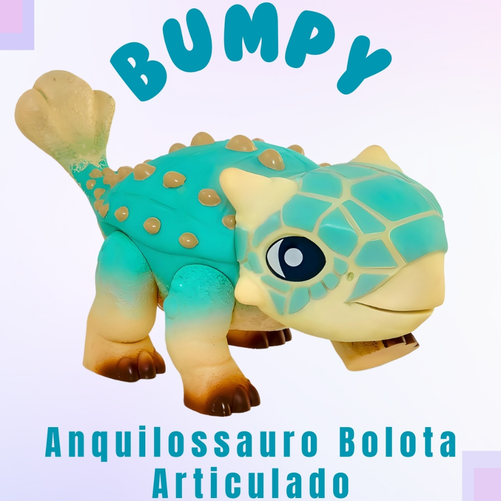 Dinossauro Anquilossauro Baby Dino Bumpy de Vinil Articulado Licenciado ...