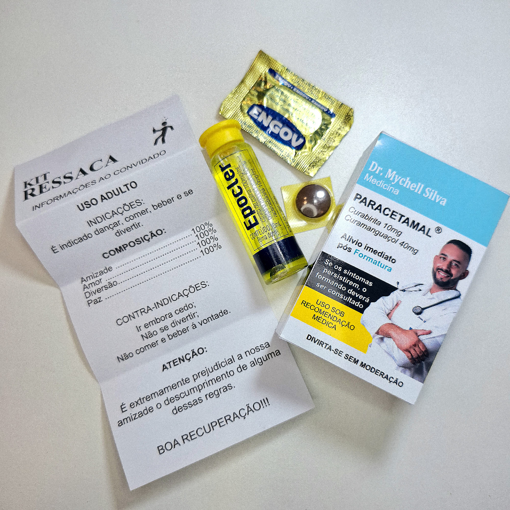 Caixinhas personalizadas para Kit Ressaca para festas de formatura e ...