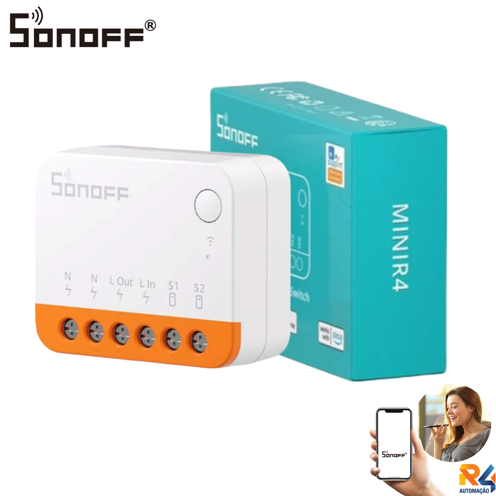 Interruptor Inteligente Wifi 1 Canal Alexa Automação Residencial Mini ...