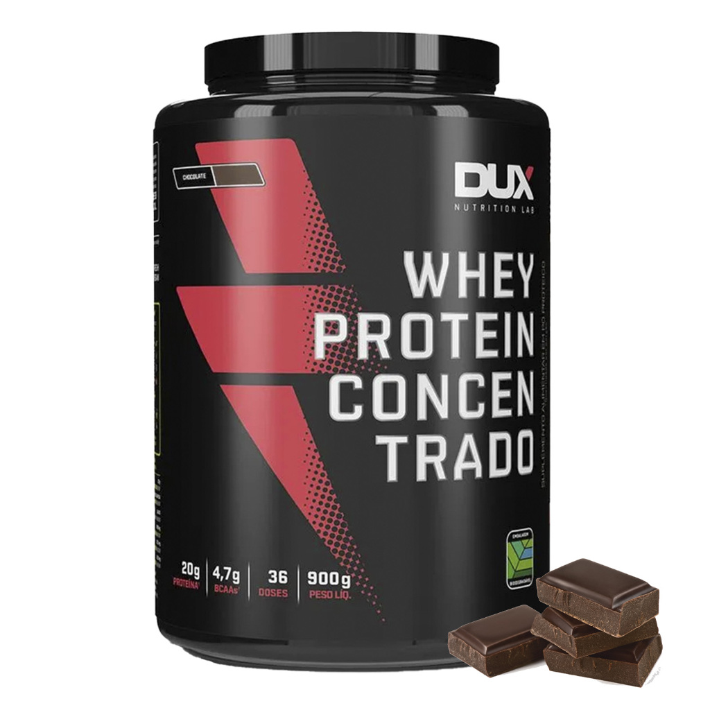 WHEY CONCENTRADO DUX 900G CHOCOLATE | Shopee Brasil