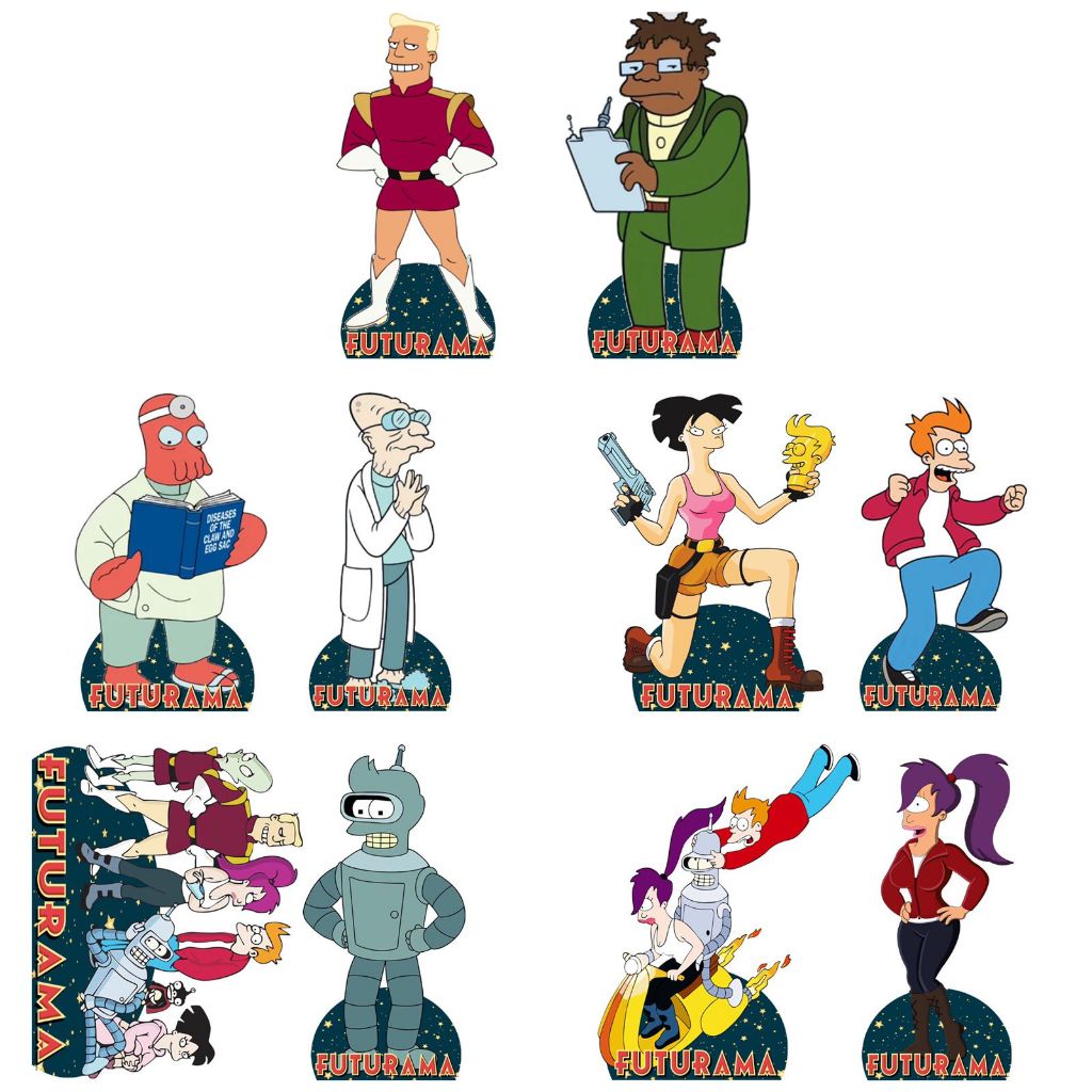 Futurama kit decoração de festa infantil 10 display de 20cm | Shopee Brasil