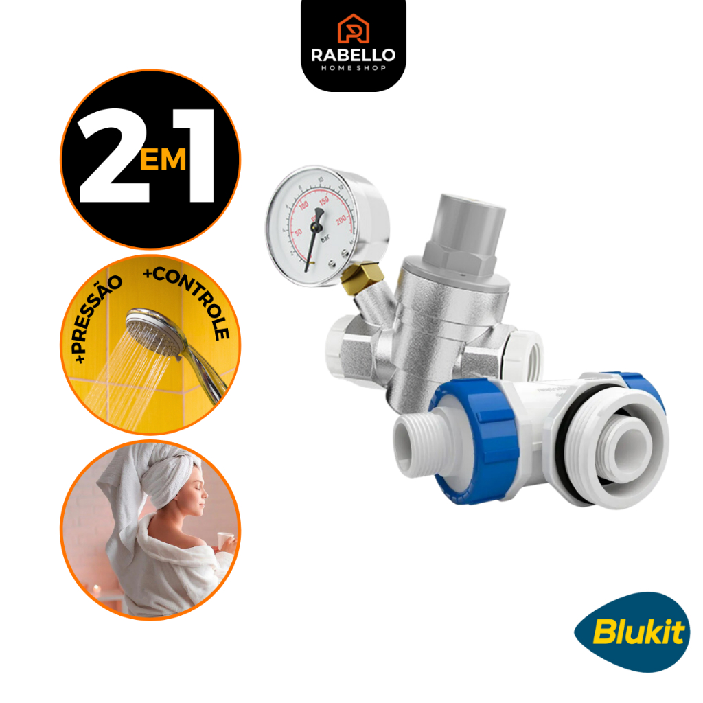 Kit Valvula Alternadora de pressão + Valvula Redutora/Reguladora de ...