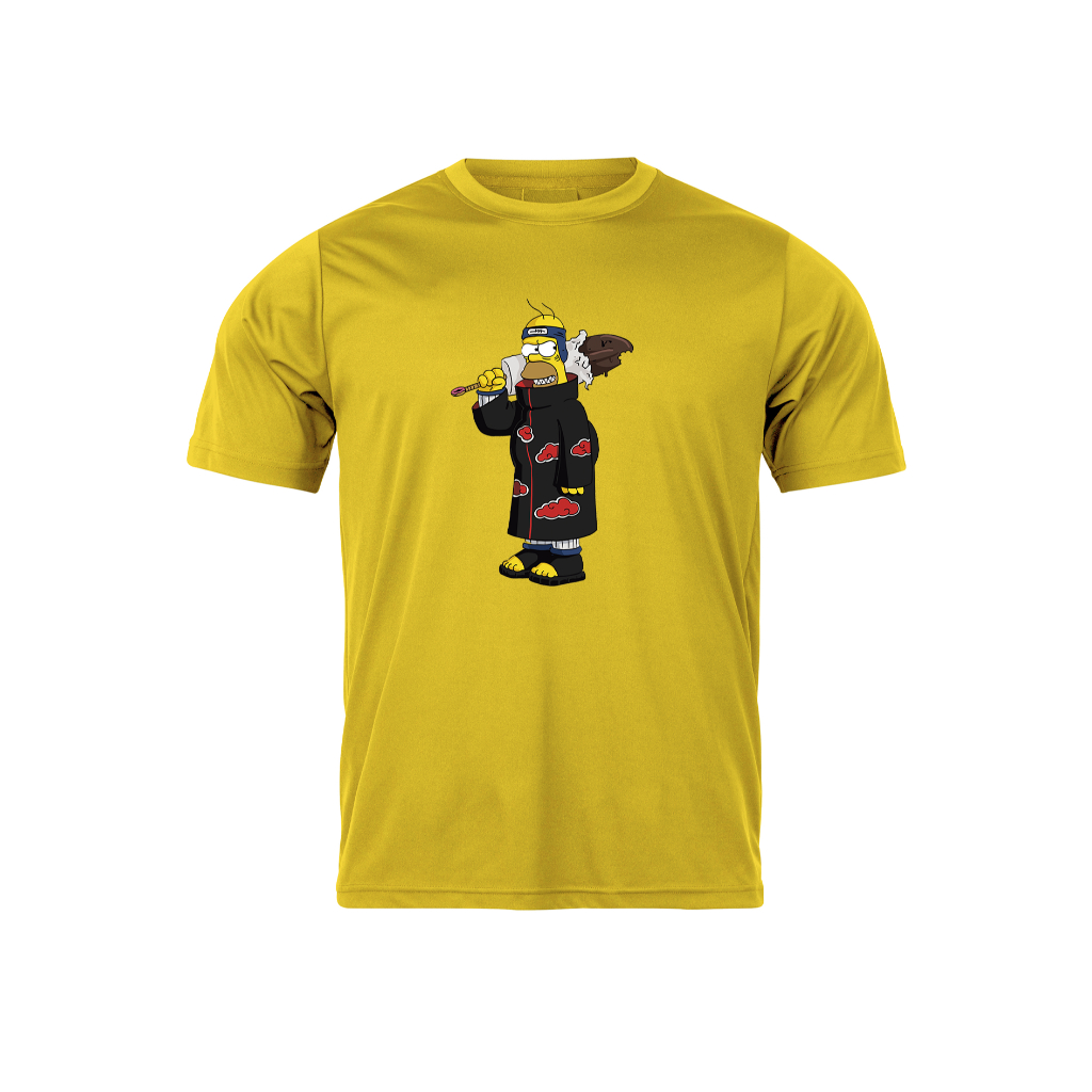Camiseta Masculina Adulto Simpsons Homer Akatsuki Ótima Qualidade ...