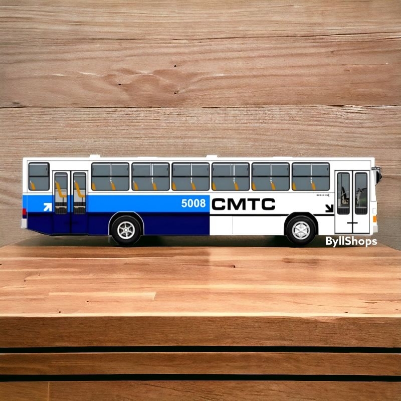 Miniatura De Ônibus CAIO AMÉLIA CMTC Feito em Papel Alto Brilho ...