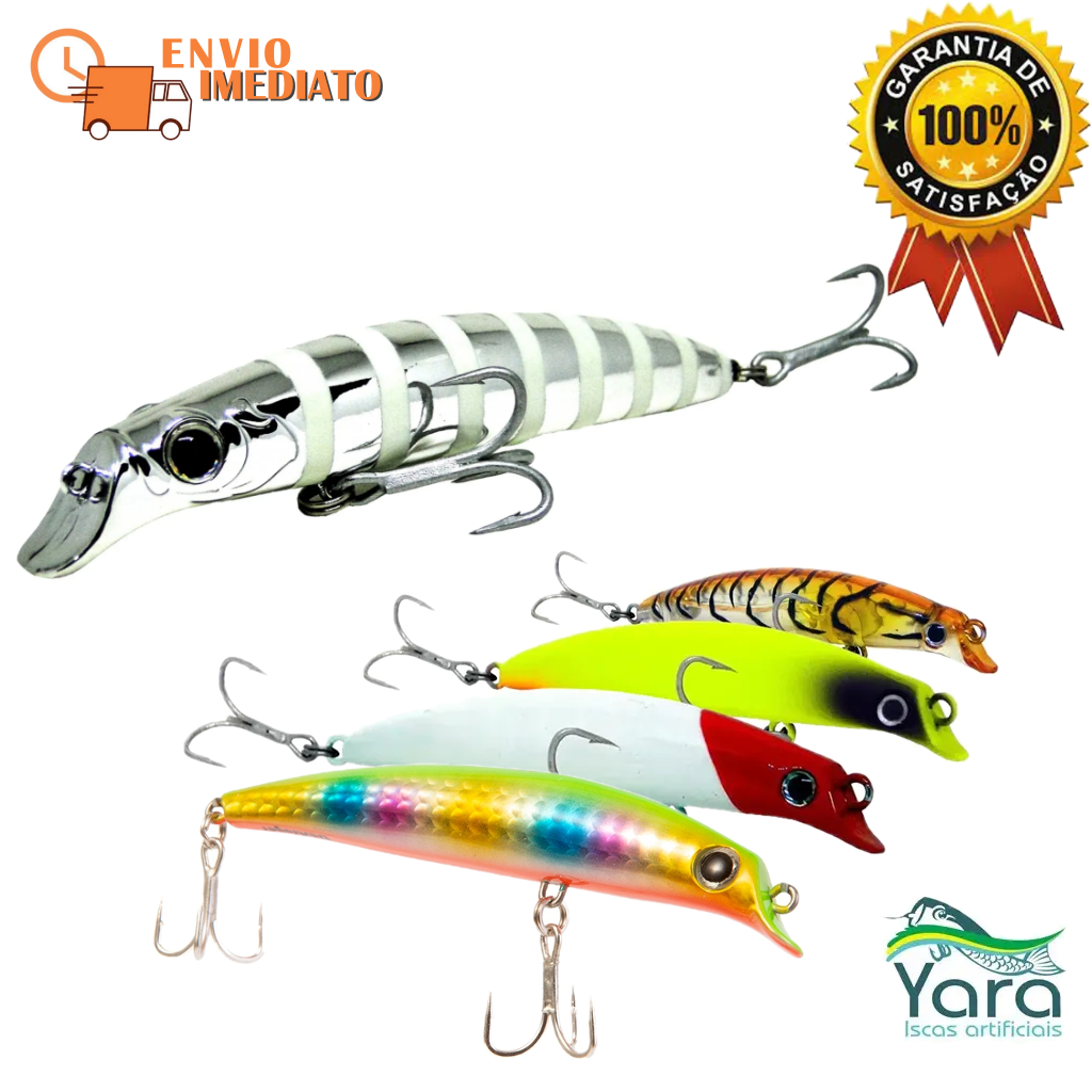Isca Artificial para pesca de Meia Agua Yara Destroyer 7,5cm 6g By Eduardo Monteiro Tucunaré ...
