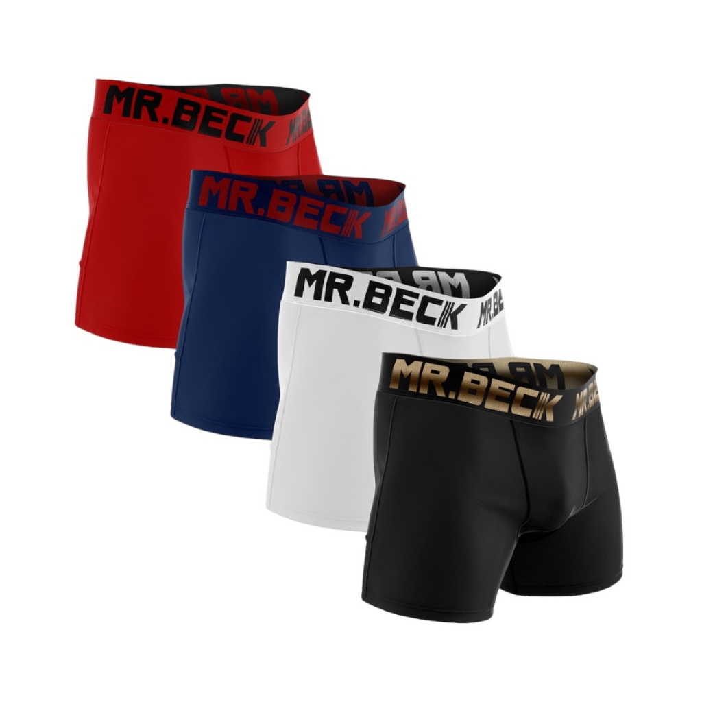 Kit 5 Cuecas Box Boxer Adulto Microfibra MR.BECK Cueca | Shopee Brasil