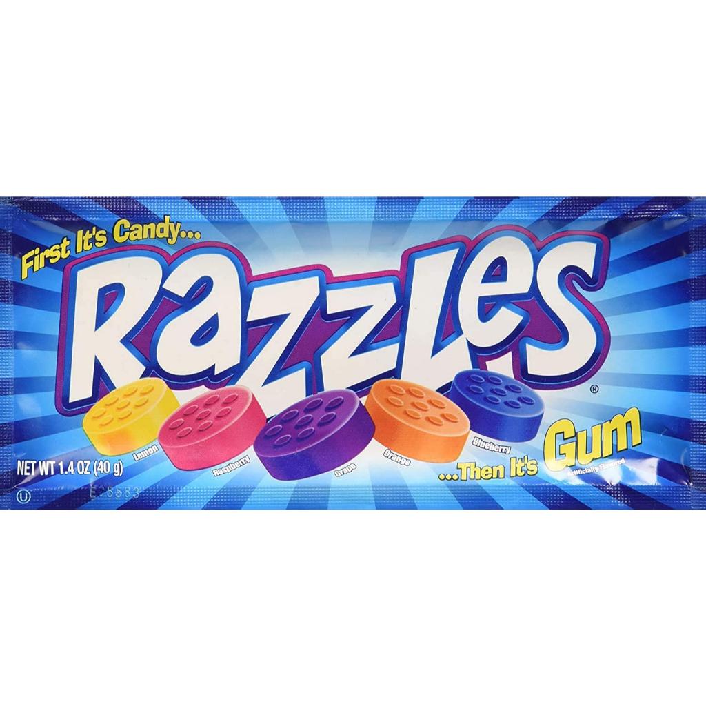 Bala Razzles - 40g | Shopee Brasil