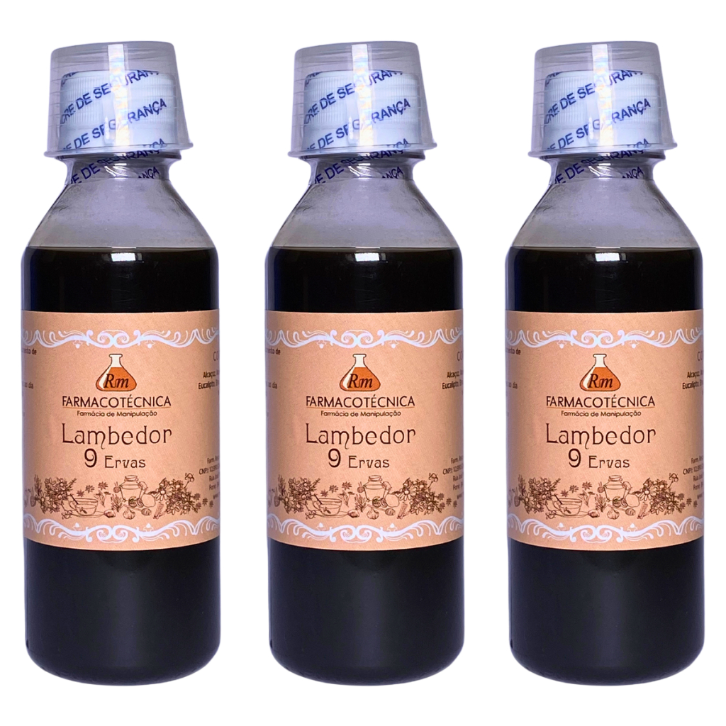 Kit 3 Lambedor Xarope Expectorante Natural Para Gripe Resfriado Tosse ...