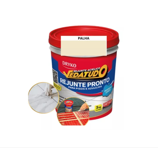 Rejunte Acrilico Piso Porcelanato Banheiro Piscina Dryko 1kg | Shopee ...