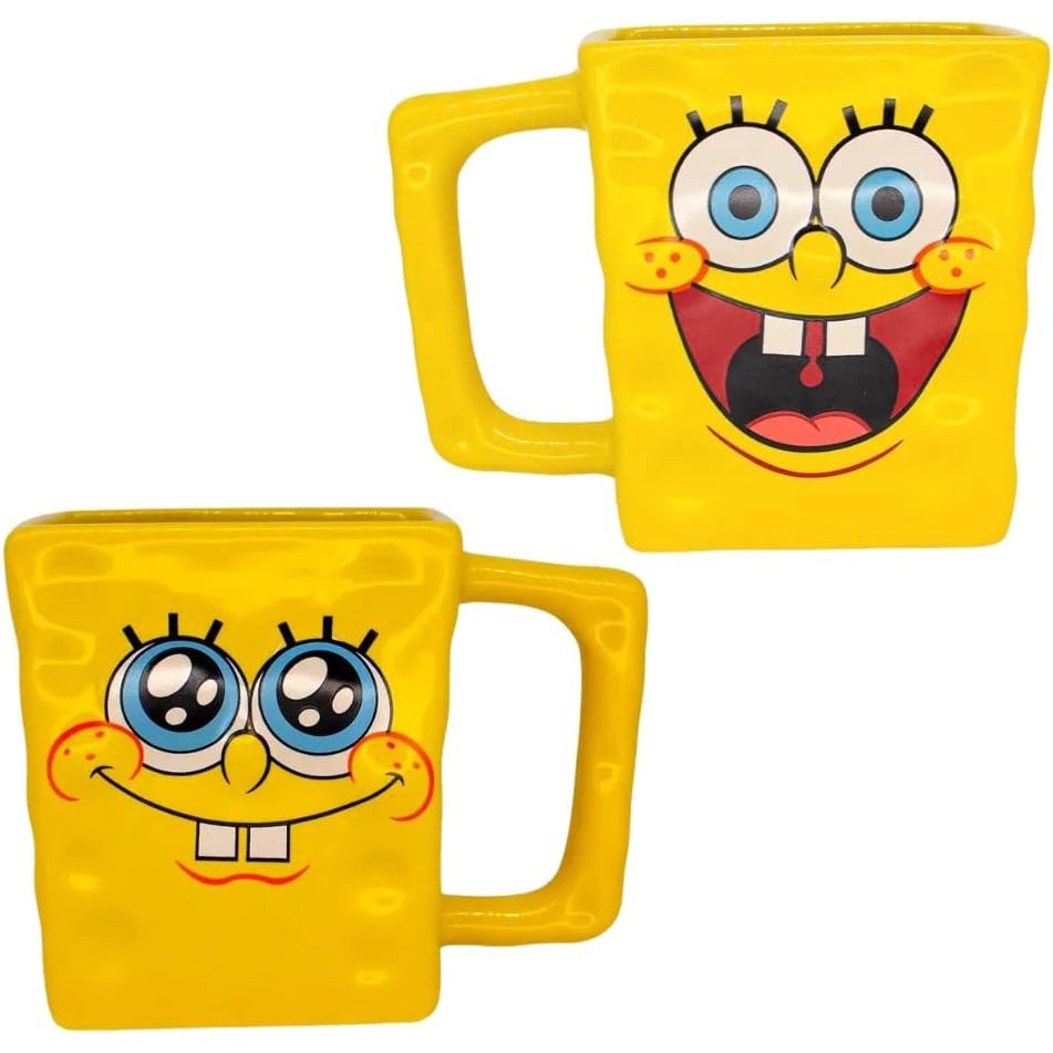 CANECA FORMATO BOB ESPONJA | Shopee Brasil