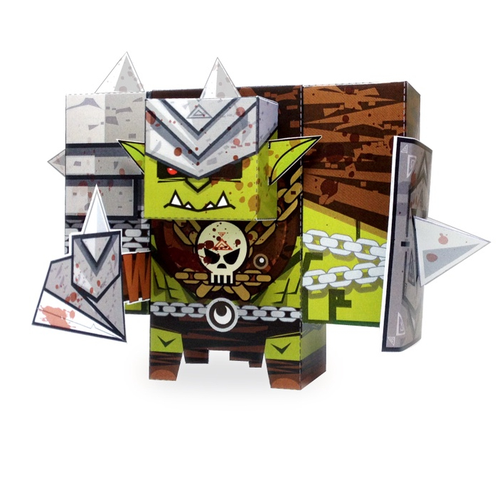 ORC - boneco de papel nerd toy art rpg paper toy game | Shopee Brasil
