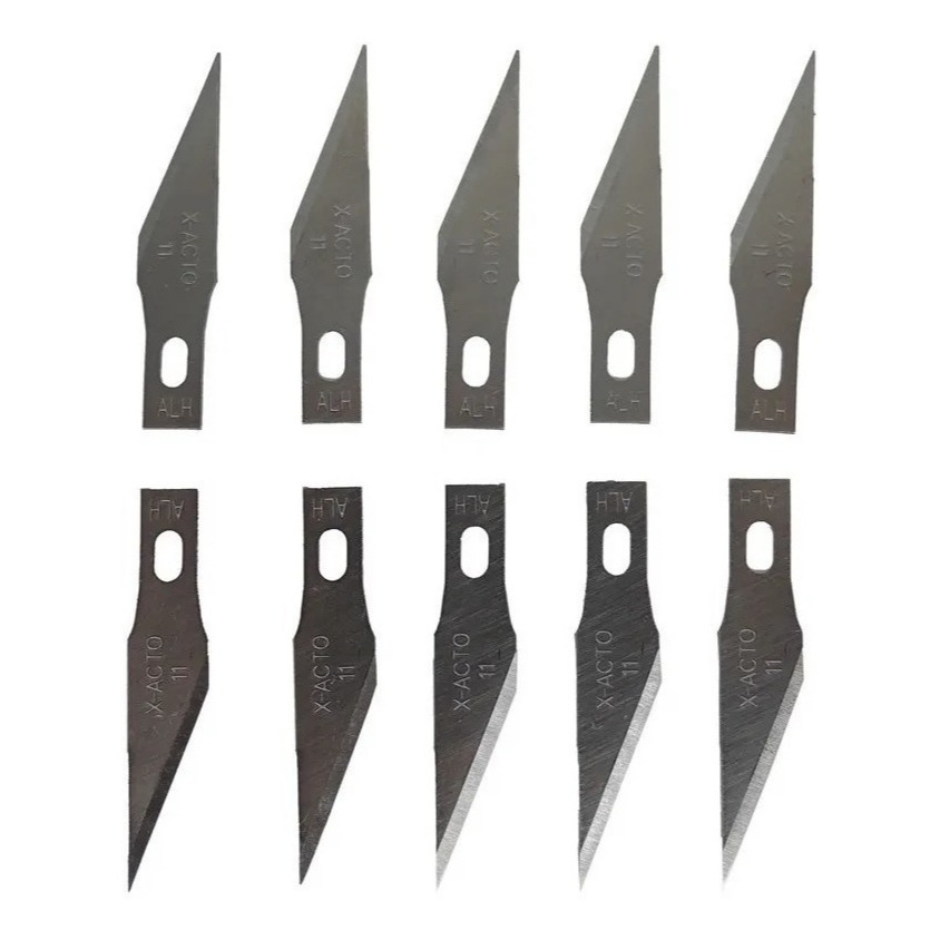 10 Laminas Knife Blades para estilete de precisão de artesanato ...