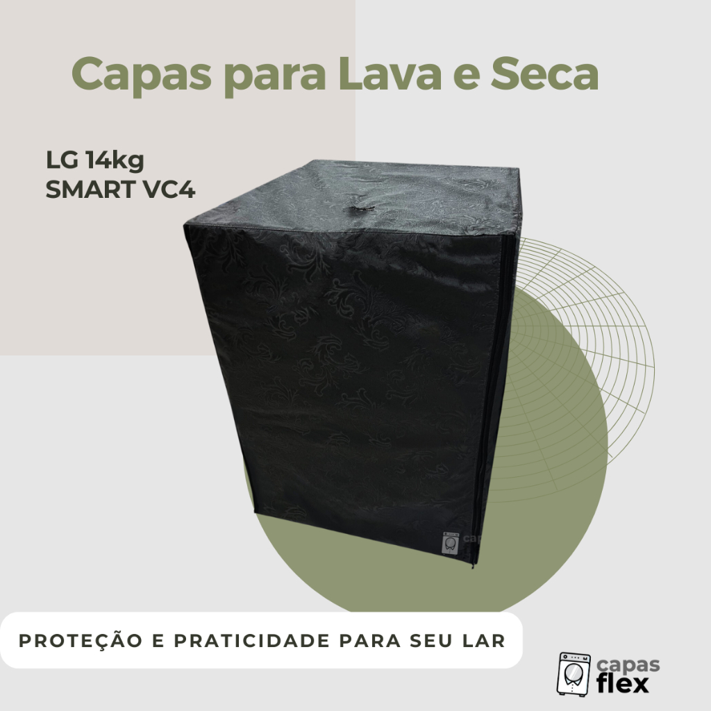CAPA PARA LAVA E SECA LG 14KG VC2 VC4 IMPERMEÁVEL FLEX | Shopee Brasil